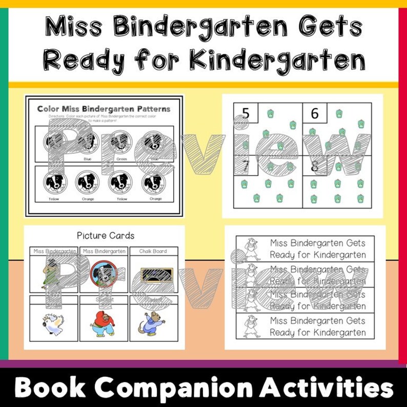 Miss Bindergarten Gets Ready for Kindergarten: Book Companion ...
