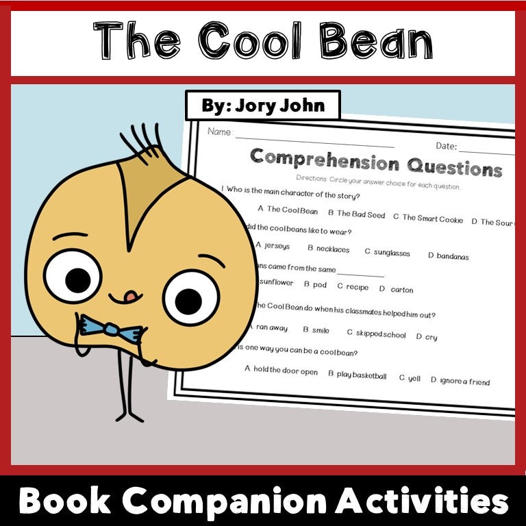 The Cool Bean: Back to School Book Companion Activities L Reading ...