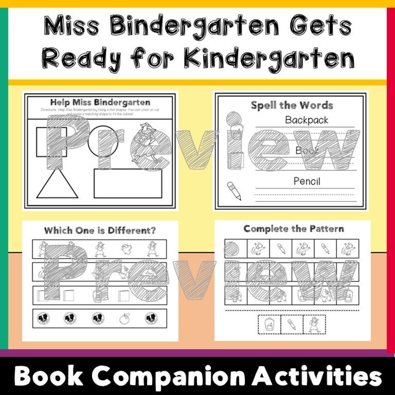 Miss Bindergarten Gets Ready for Kindergarten: Book Companion ...