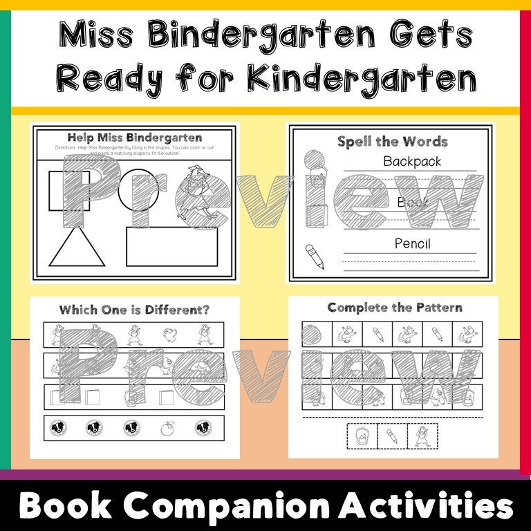 Miss Bindergarten Gets Ready for Kindergarten: Book Companion ...