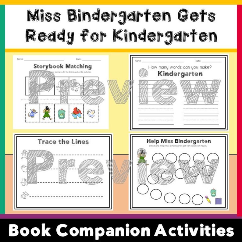 Miss Bindergarten Gets Ready for Kindergarten: Book Companion ...