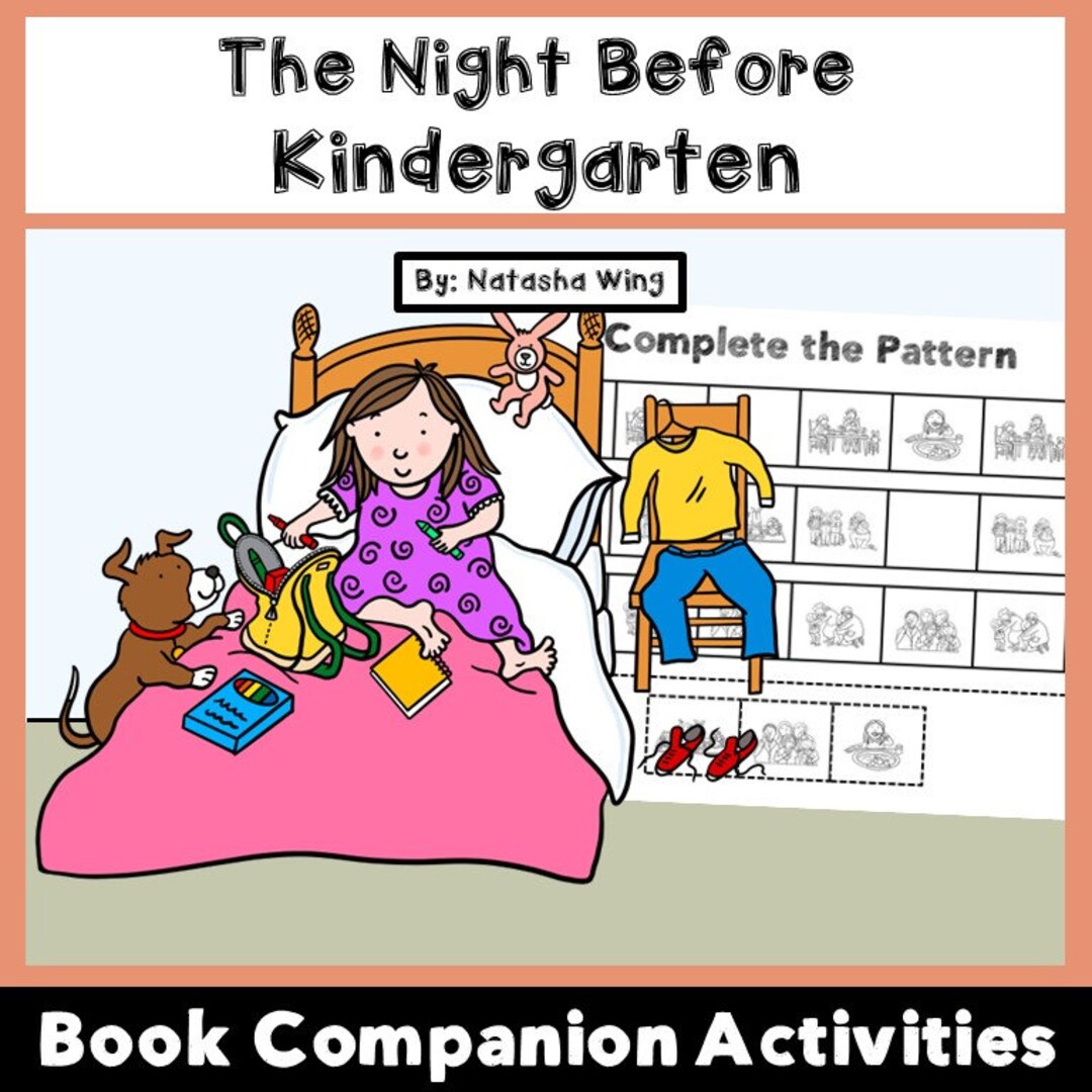 The Night Before Kindergarten: Back to School Book Companion Retell ...
