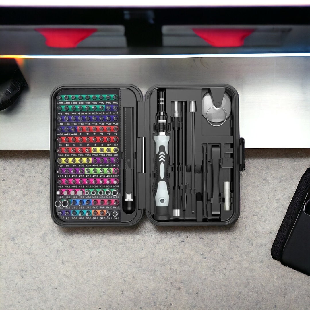 Precision Screwdriver Set 132 in 1 Magnetic Screw Driver Bits Torx Hex ...