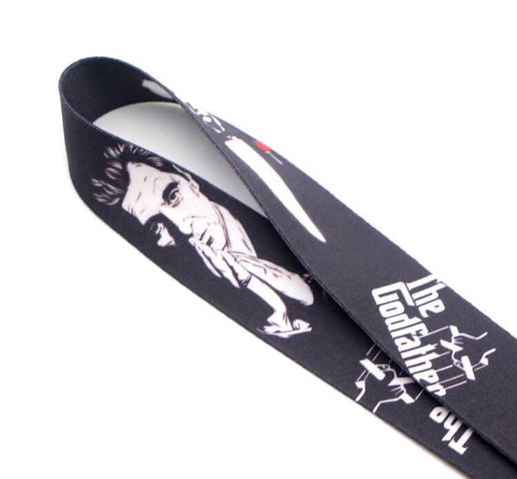 The Godfather Italian Mafia Gangster Crime Movie Lanyard Keychain ID ...