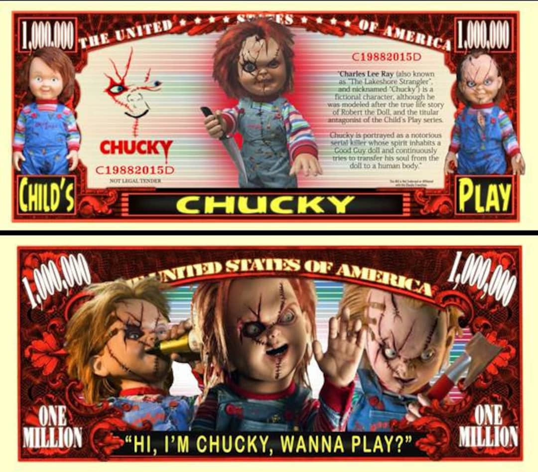 Childs Play Chucky Doll Horror Movie Character Series Commemorative ...