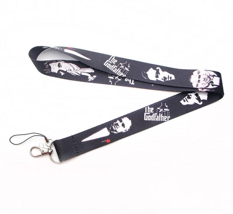The Godfather Italian Mafia Gangster Crime Movie Lanyard Keychain ID ...