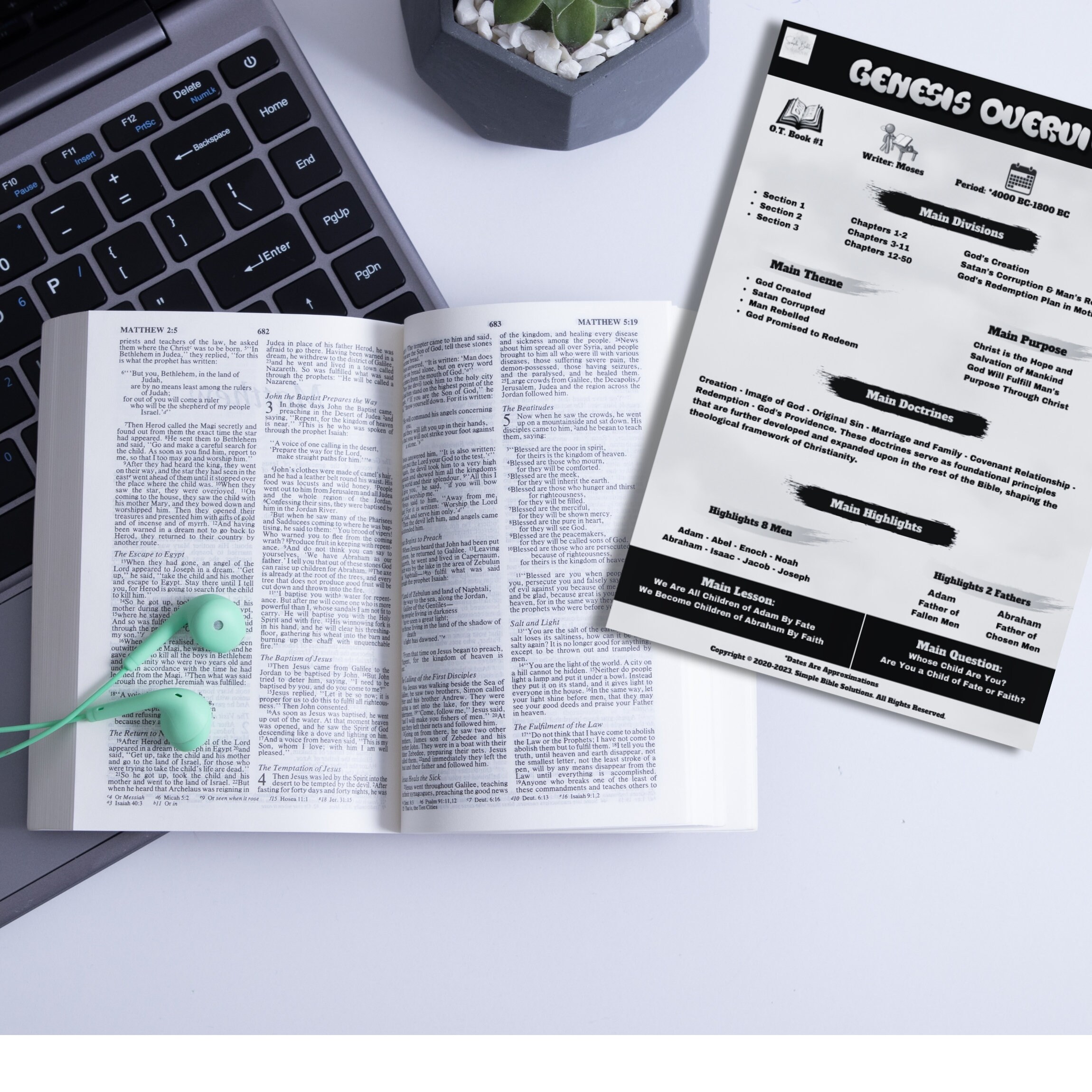 Bible Book Overview Digital Bible Study | 1 Power-packed Page of ...