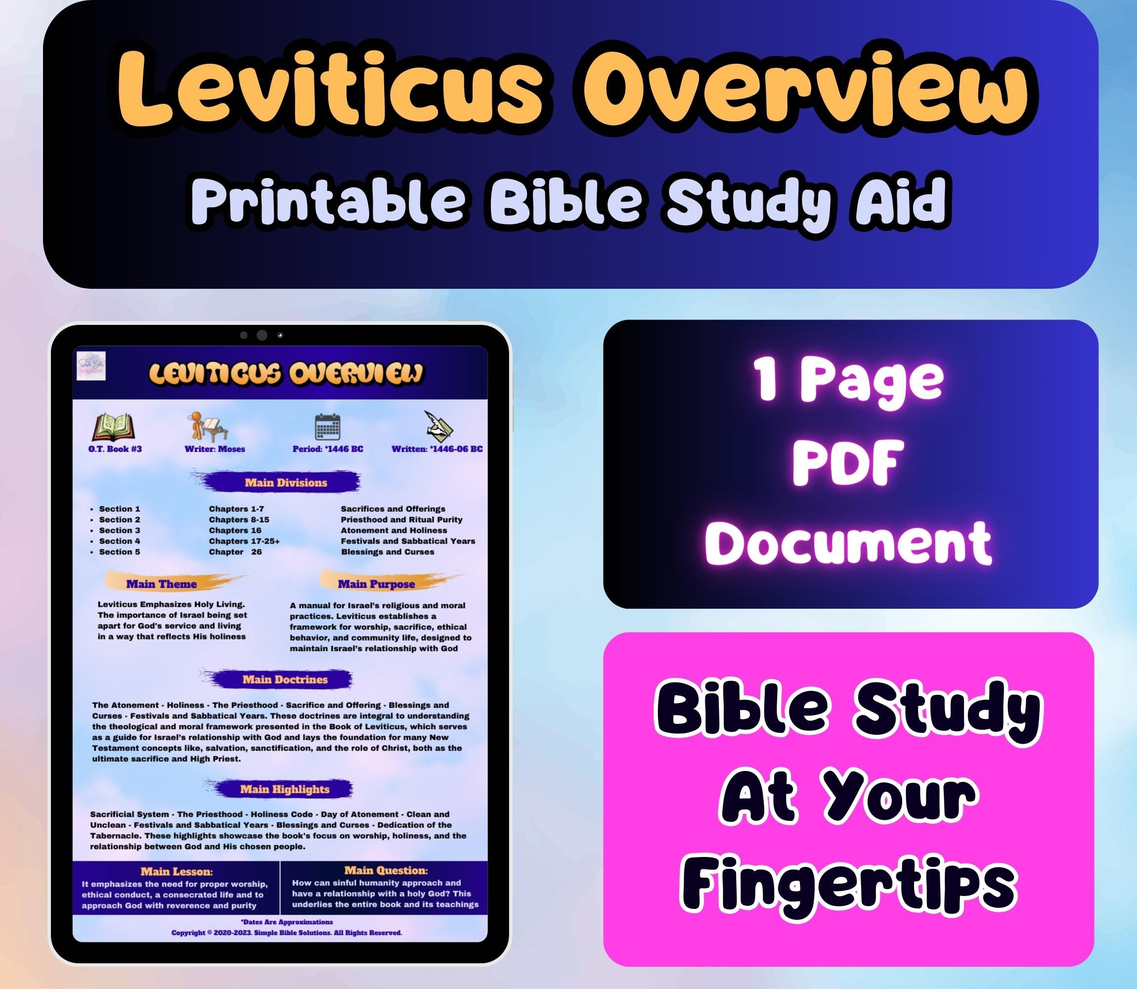 Leviticus Bible Study
