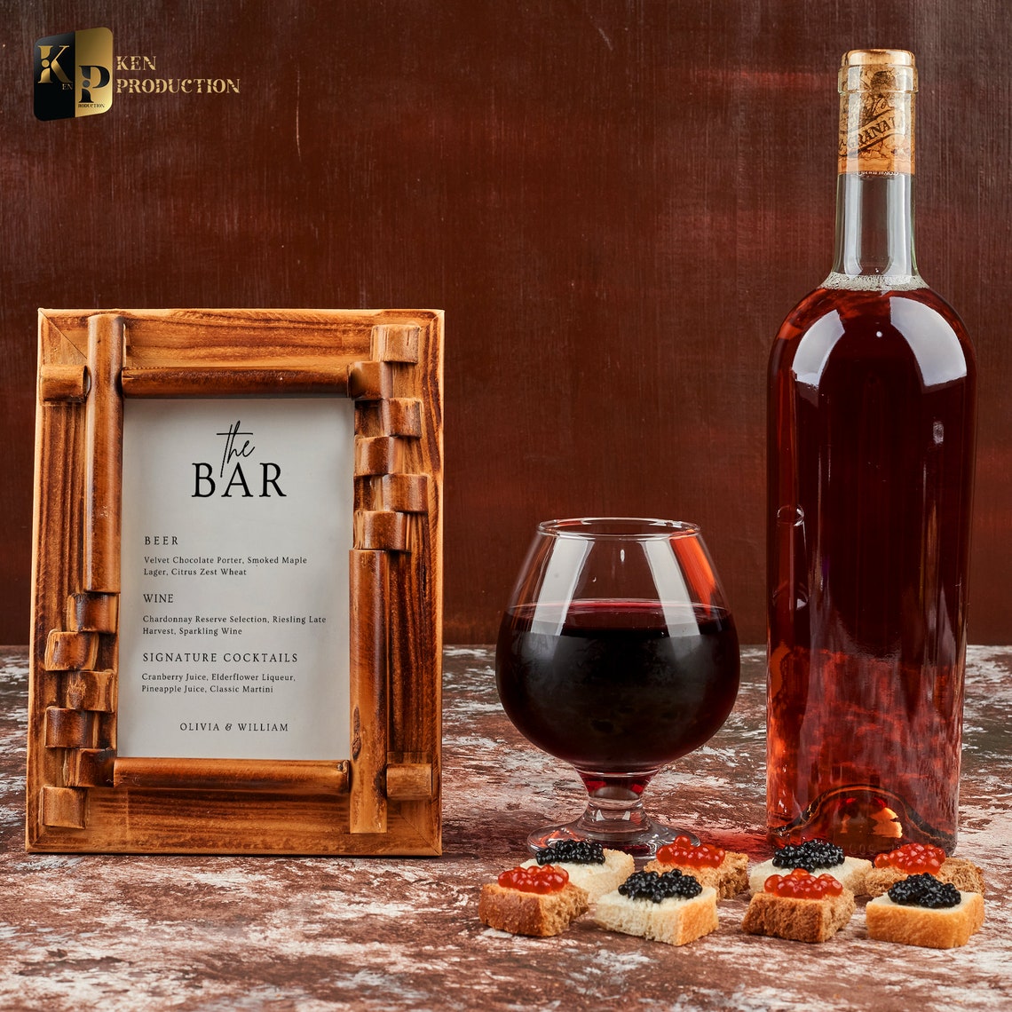 Modern the Bar Sign Templates for Wedding With Wavy Classic Font, Canva ...