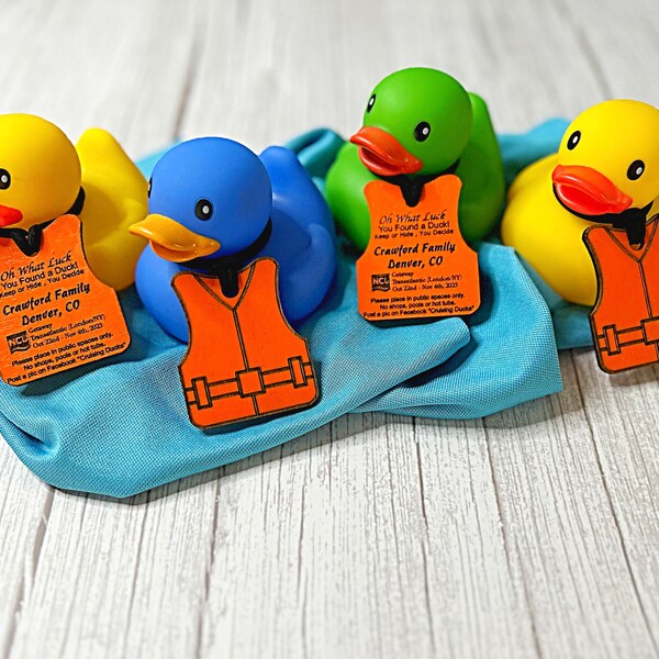 Life Preserver Duck Tags - Etsy