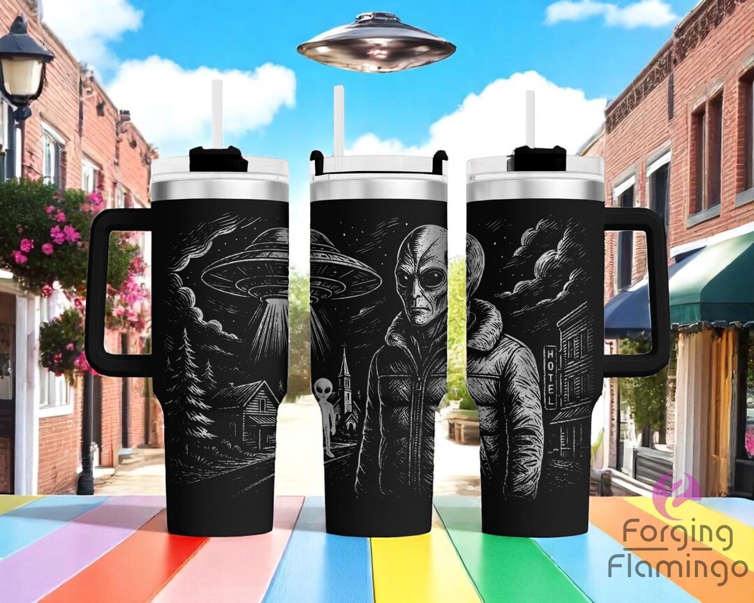 Harry the Alien Laser Engraved Full 20/30/40oz Tumbler Wrap, Digital ...