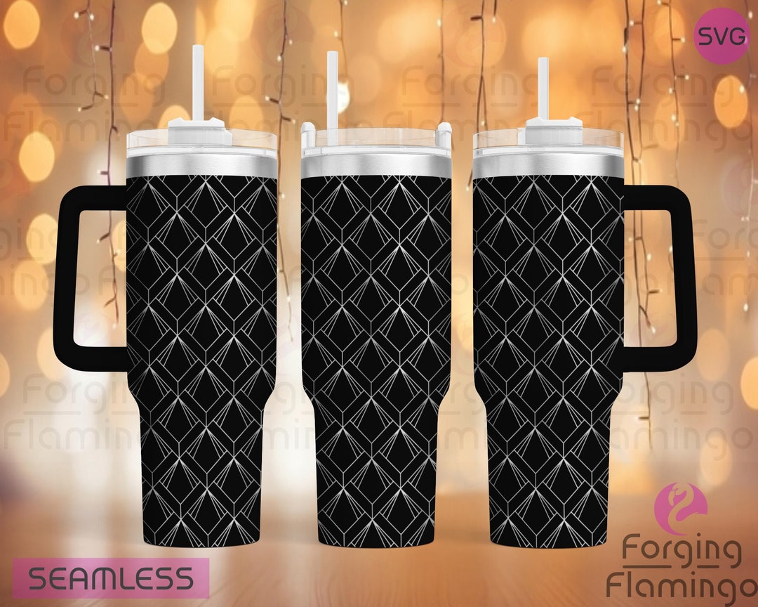 Great Gatsby "edison" Art Deco Laser Engraved Seamless Full 20/30/40oz ...