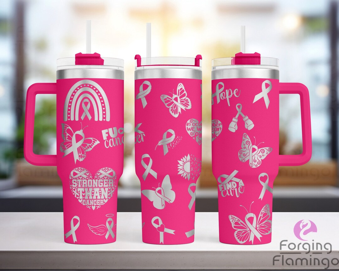 Breast Cancer Awareness Laser Engraved Full 20/3040oz Tumbler Wrap ...