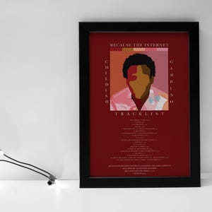 Childish Gambino: Because the Internet | Minimalist Album Poster - Etsy