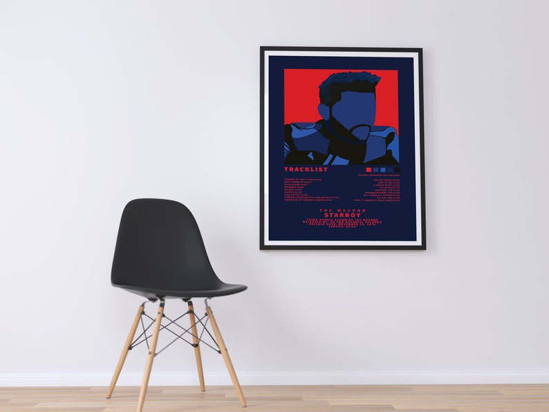 The Weeknd: Starboy | Minimalistic Album Poster - Etsy