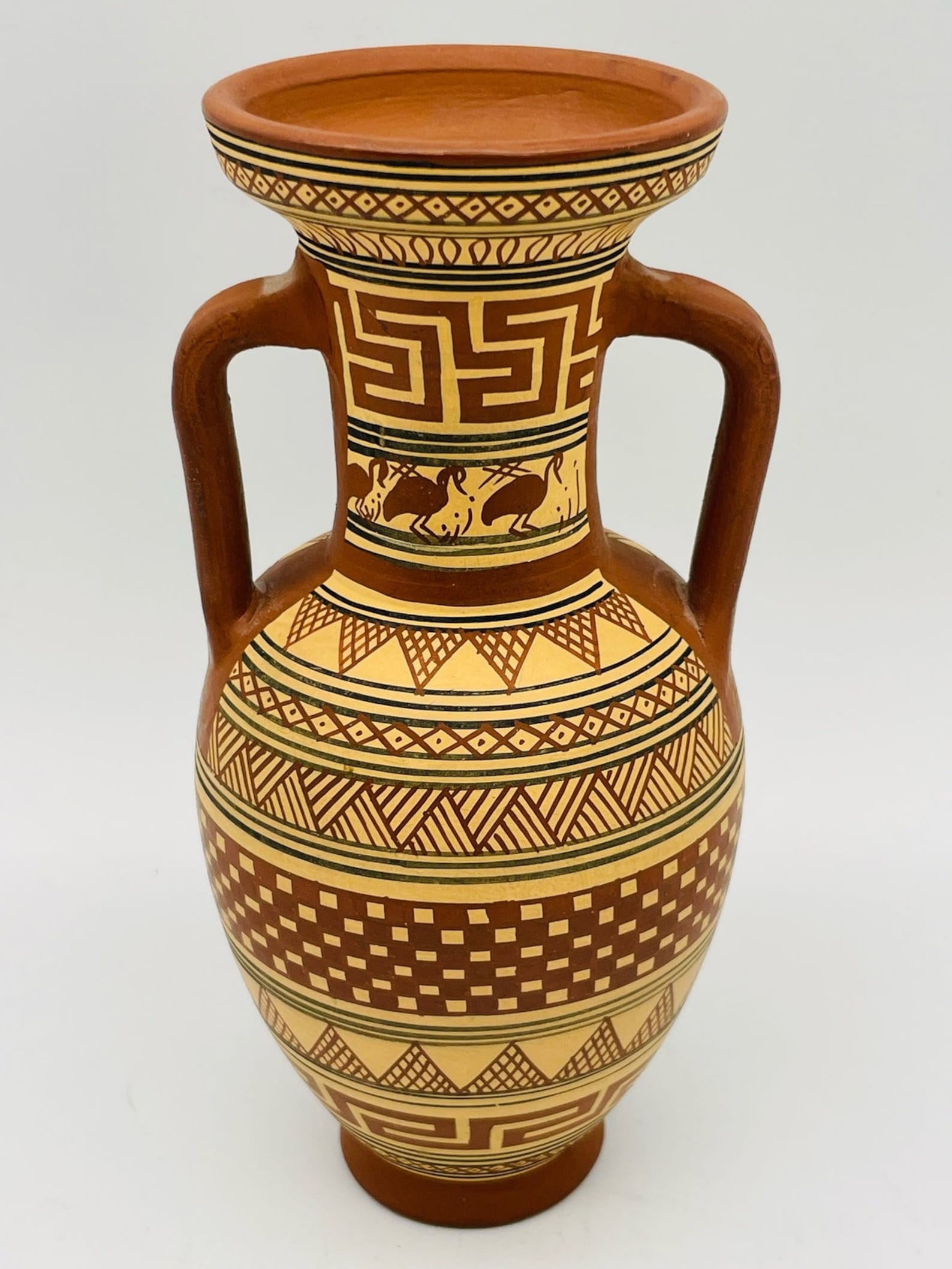 Greek Pottery, Replica, Hand Made Geometric Amphora 800B.C. - Etsy