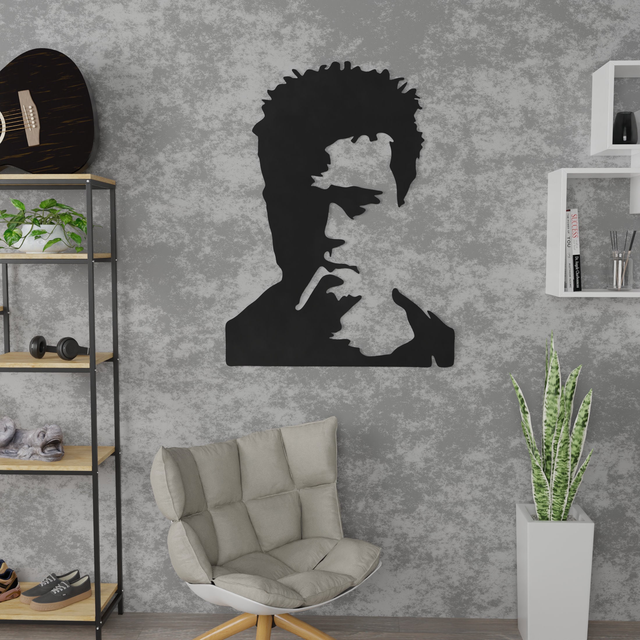 Tyler Durden Wall Art Laser Cut File Fight Club SVG DXF Ai Png CDR ...