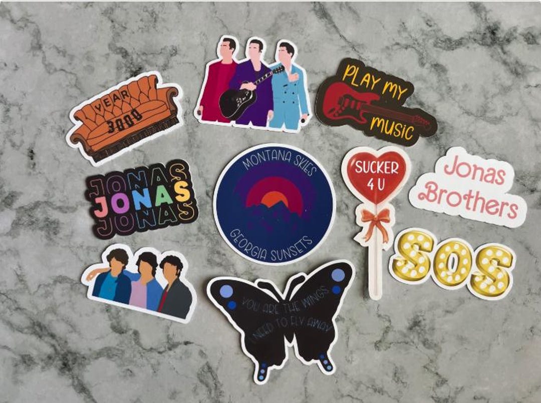 Jonas Sticker Set (choose Your Set) - Etsy
