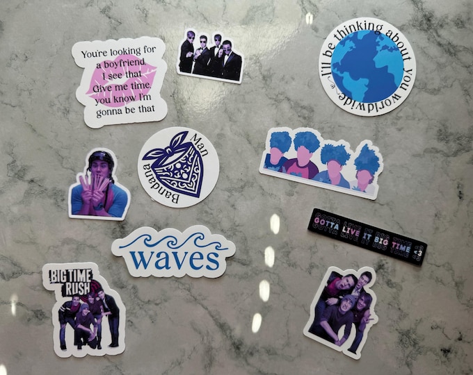 OOPSIE** Big Time Rush Sticker Set - Etsy
