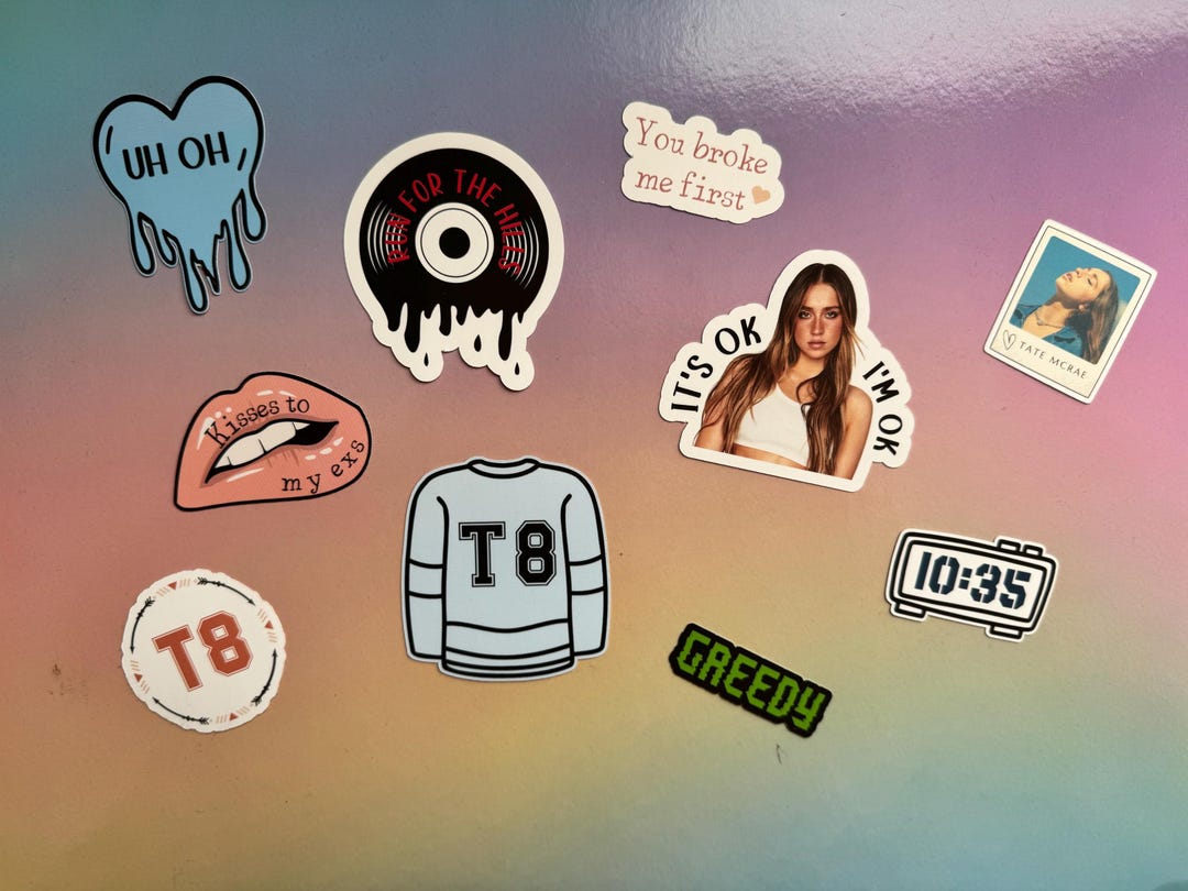 Tate Mcrae Sticker Set - Etsy