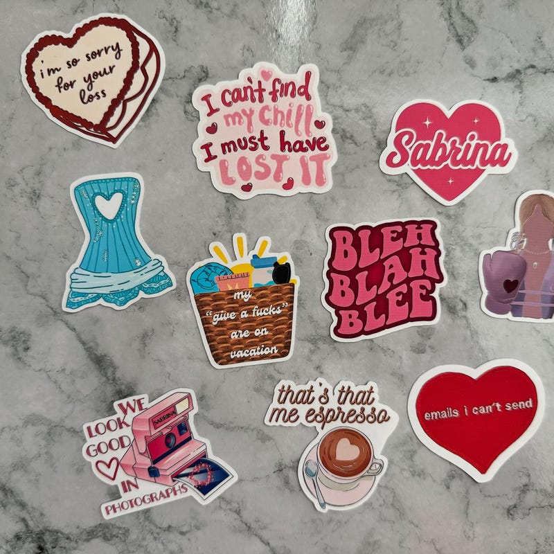 Sabrina Carpenter Stickers - Etsy