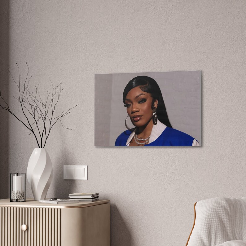 Rapper Big Glo Canvas - Etsy