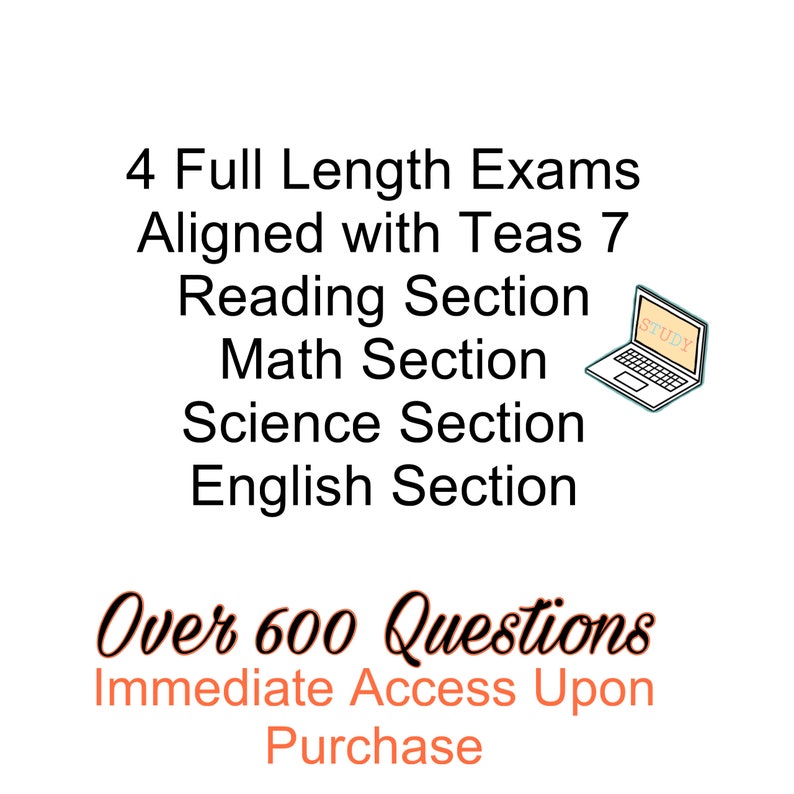 Ati 7 Teas Test - Etsy