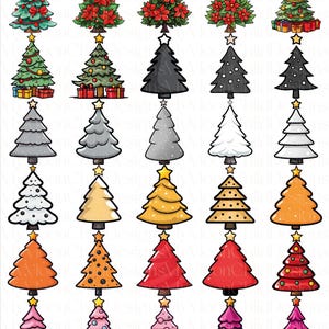 Cute Christmas Tree Clipart Cartoon Christmas Clipart Christmas Trees ...