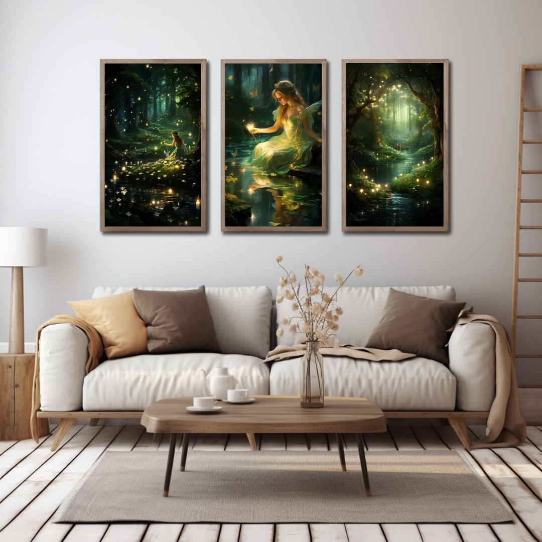 Fairy Forest Art Magical Forest Fairy Forest Print Enchanted Forest ...