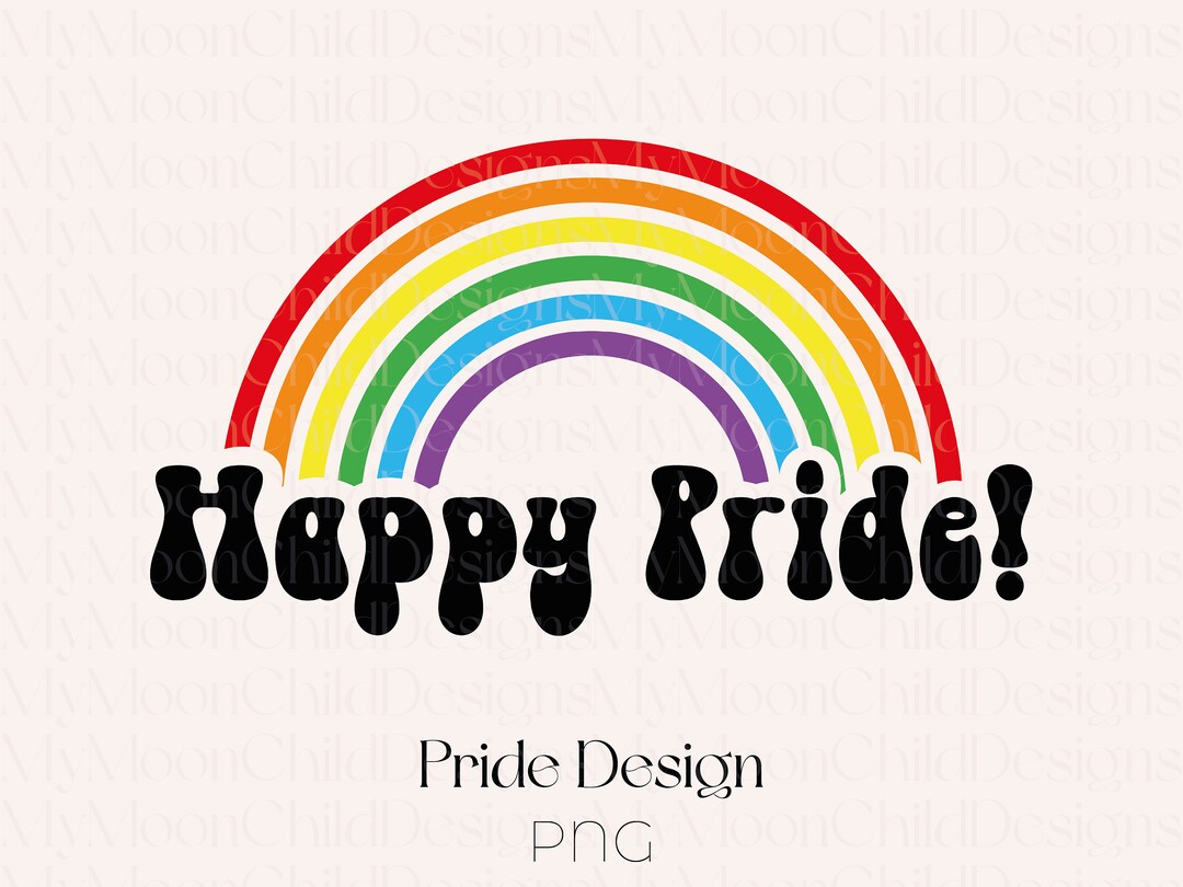 Happy Pride Clipart Rainbow PNG Gay Pride Design LGBTQ Clipart Pride ...