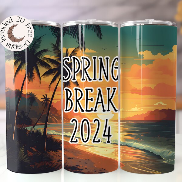 Spring Break Clipart - Etsy