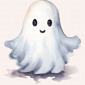 Pastel Halloween Ghost Clipart Bundle Halloween Cute Clipart Cute ...