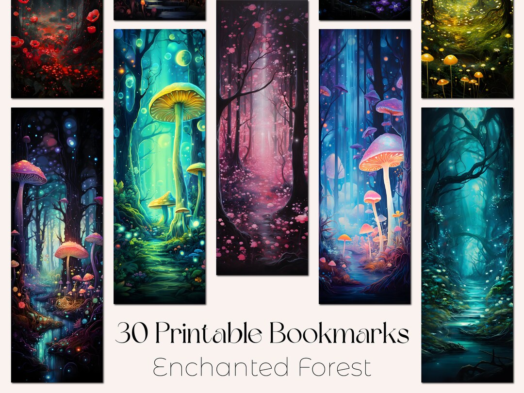 Witchy Bookmark Printable Bookmark PNG Fantasy Bookmark Printable ...