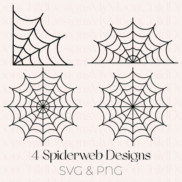 Spider Web Svg - Etsy