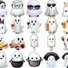 Pastel Halloween Cute Ghost Clipart Bundle Halloween Cute Clipart Cute ...