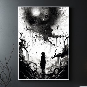 Dark Art Decor Dark Prints Dark Wall Art Aesthetic Dark Wall Decor Dark ...