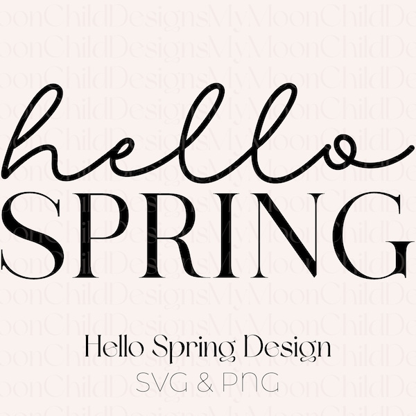 Welcome Spring Clipart - Etsy