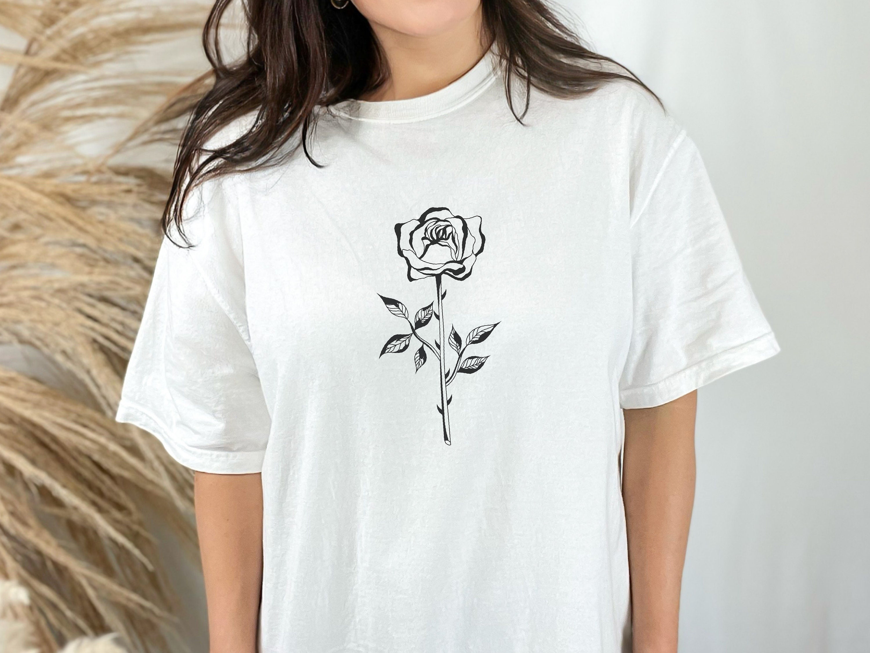 Rose SVG: Flower Clipart Tattoo Design (digital Download) - Etsy