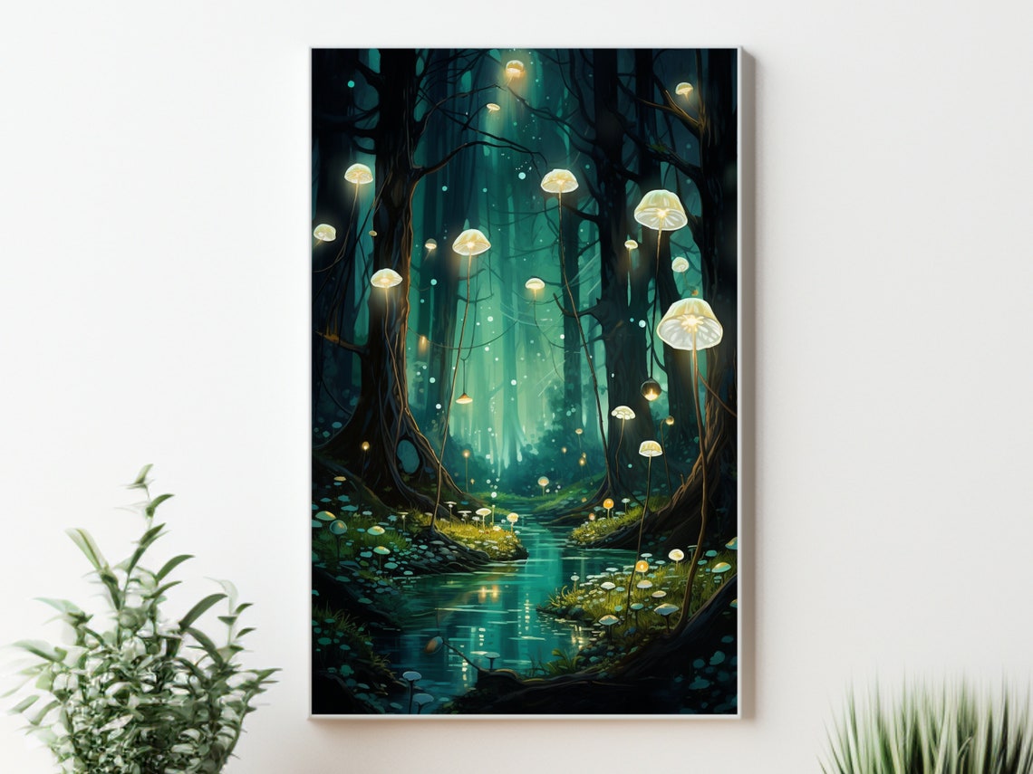 Enchanted Forest Wall Art Enchanted Forest Print Enchanted Forest ...