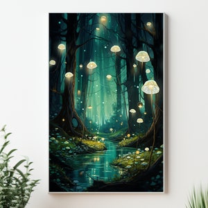 Enchanted Forest Wall Art Enchanted Forest Print Enchanted Forest ...