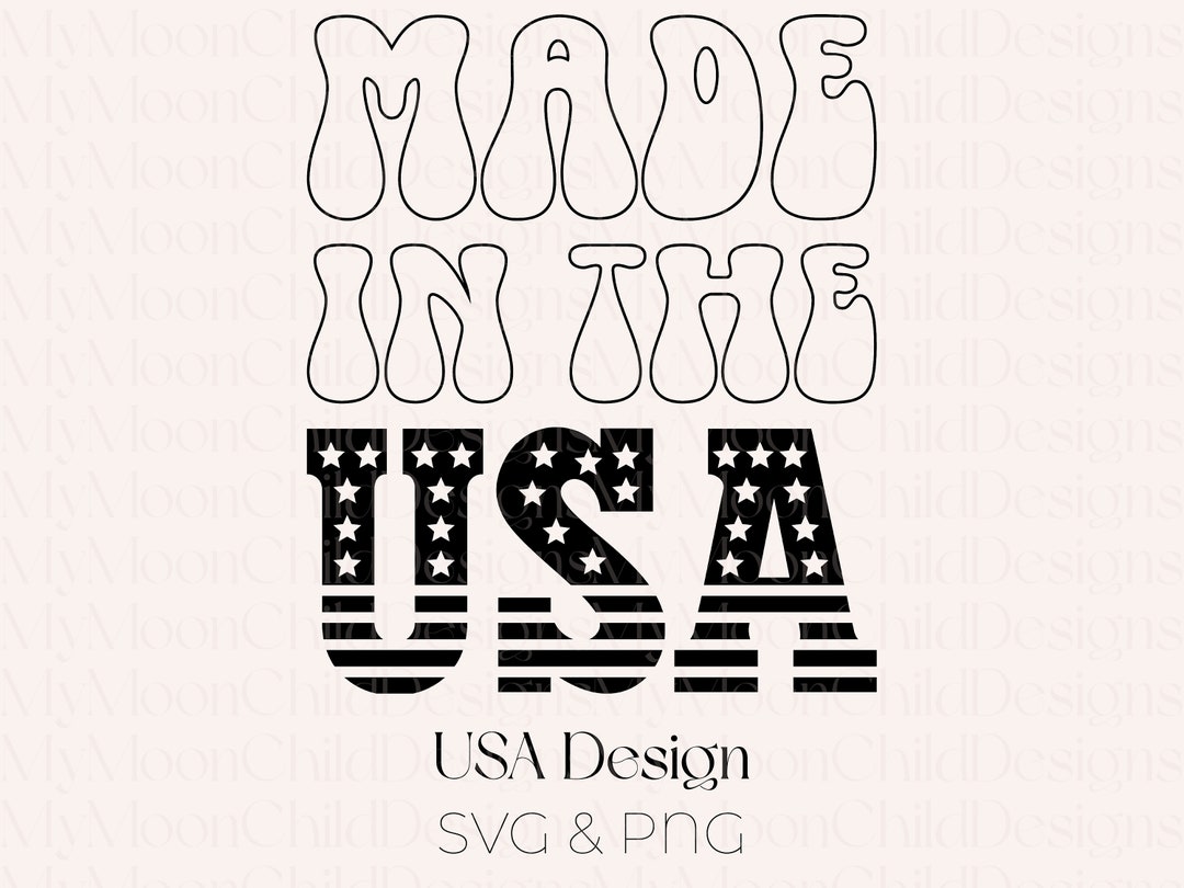 USA Svg Made in the USA Png American Svg United States Cut File for ...
