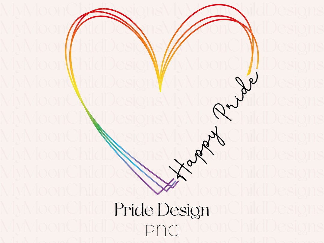 Pride Heart Clipart Happy Pride PNG Rainbow Design Rainbow Heart PNG ...