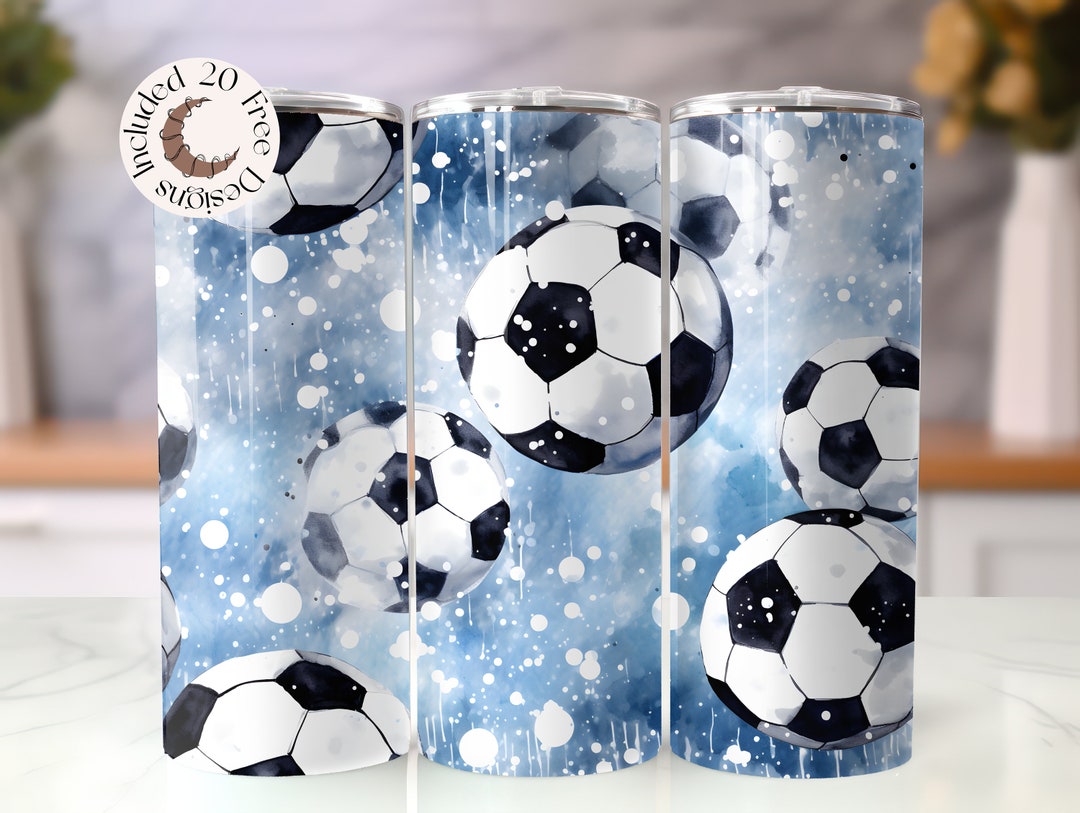 Soccer Ball Pattern Tumbler Wrap Soccer Tumbler Design Soccer Lover ...