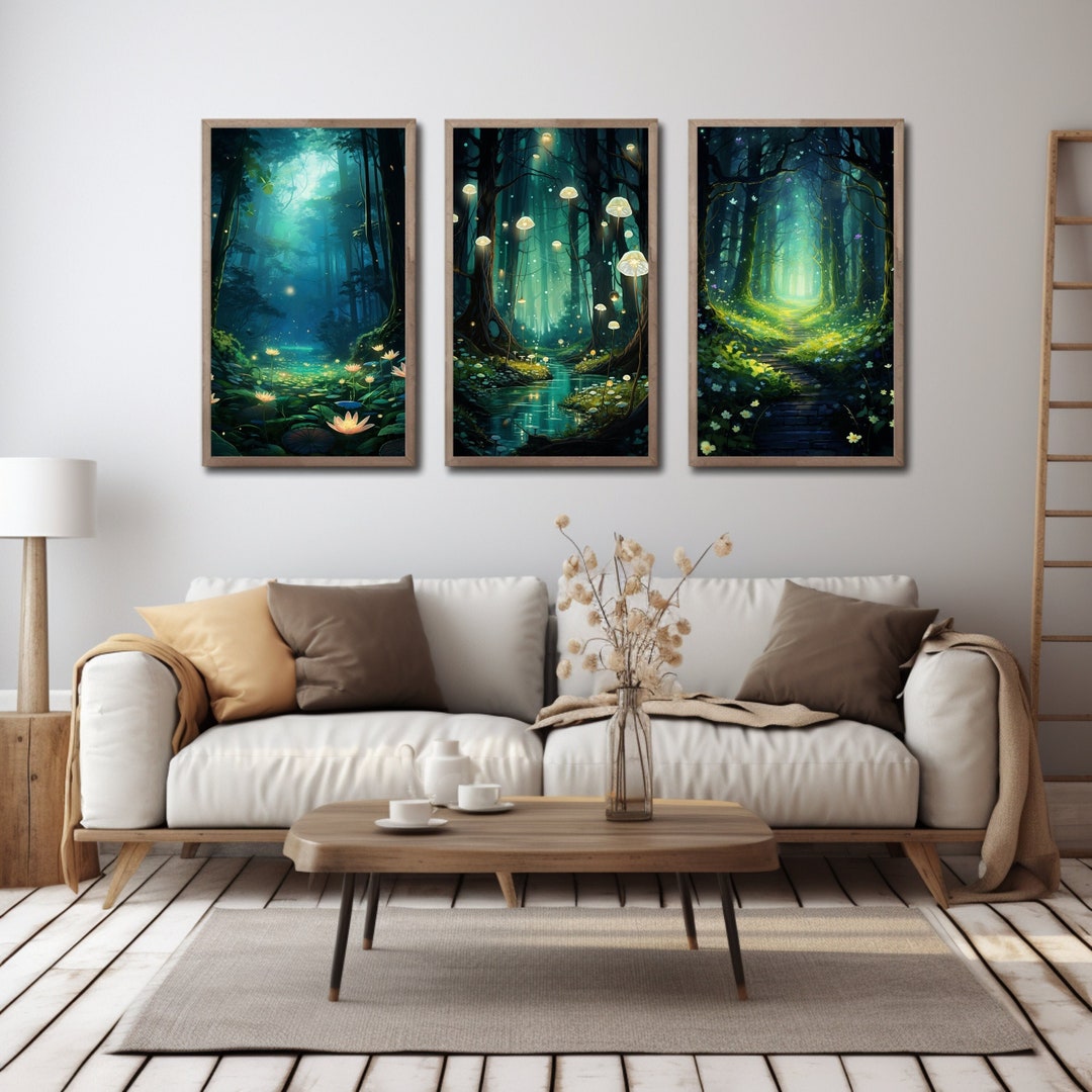 Enchanted Forest Wall Art Enchanted Forest Print Enchanted Forest ...