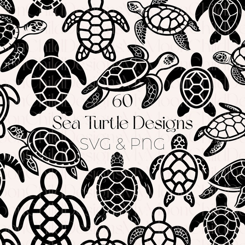 Sea Turtle Svg - Etsy