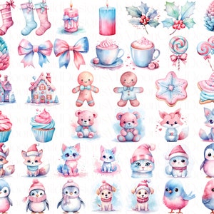 Cute Pastel Christmas Clipart Cute Christmas Clipart Cute Pastel ...