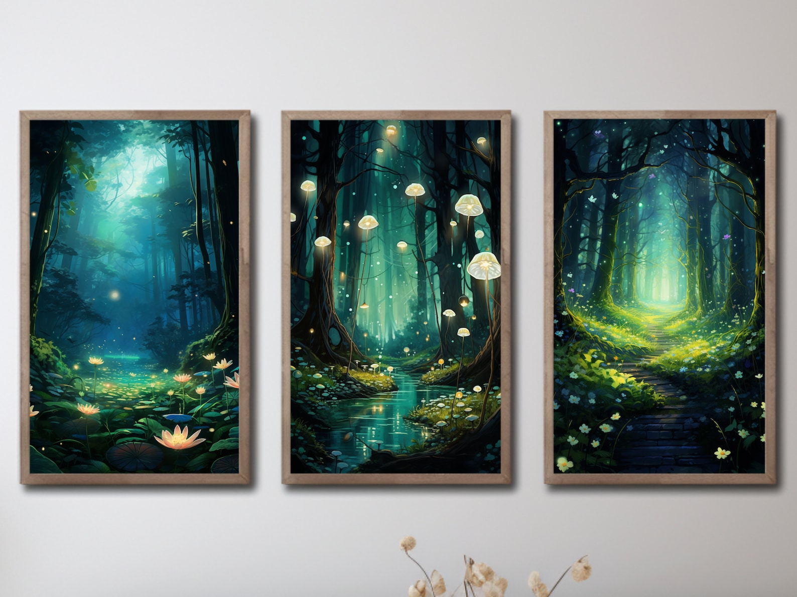 Enchanted Forest Wall Art Enchanted Forest Print Enchanted - Etsy