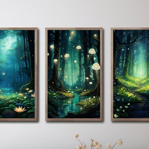 Enchanted Forest Wall Art Enchanted Forest Print Enchanted Forest ...