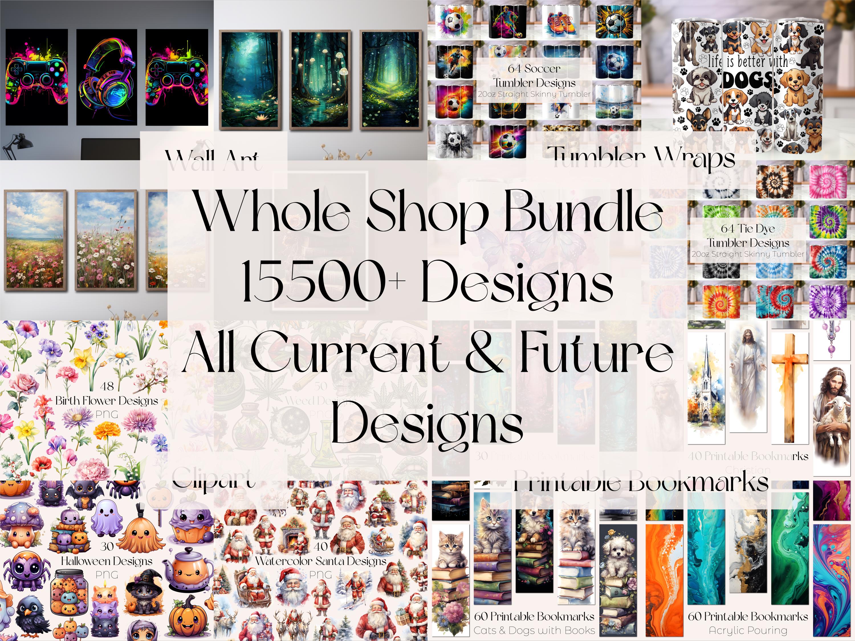 Whole Shop Bundle Entire Store Bundle Clipart Mega Bundle Tumbler Wrap ...