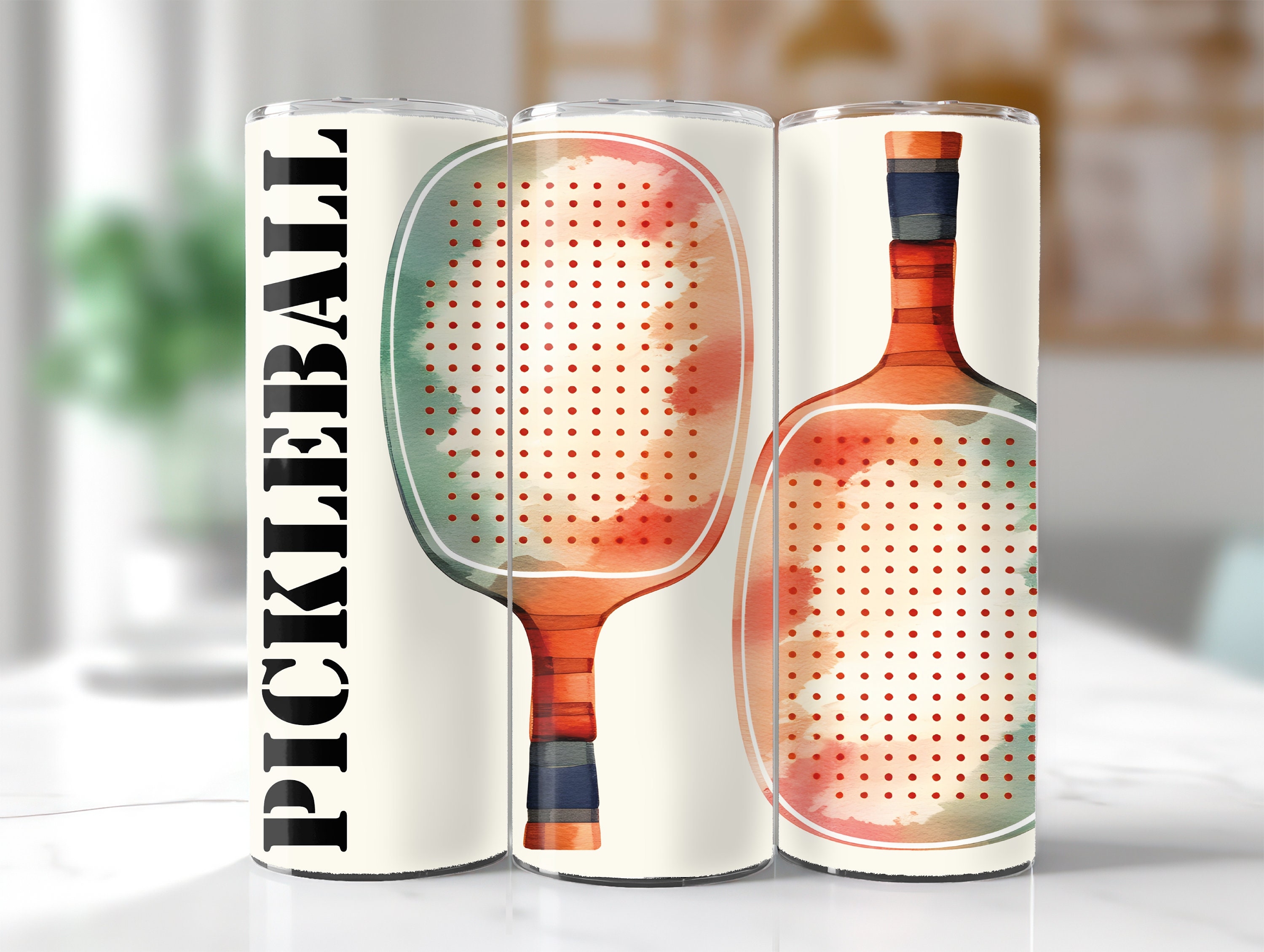 Pickleball Tumbler Wrap Watercolor Pickleball Tumbler Wrap - Etsy